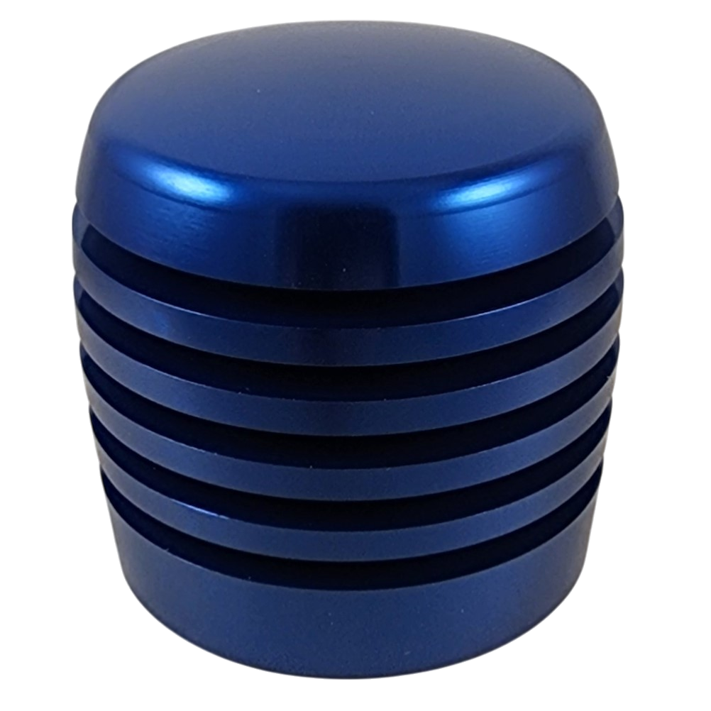 Blue XBR-200 Grooved Cylinder Style Aluminum Brake Knob – Twisted ShifterZ