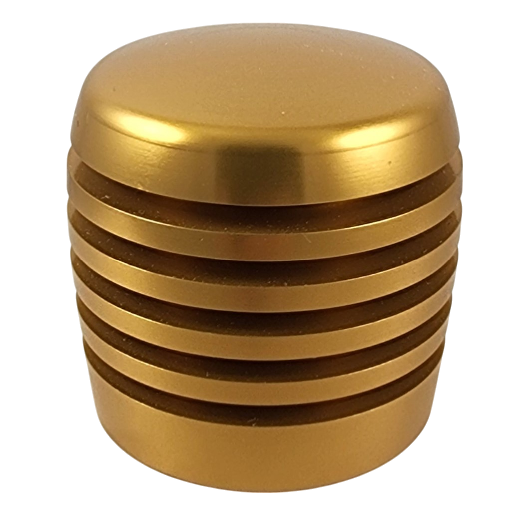 Gold XBR-200 Grooved Cylinder Style Aluminum Shift Knob – Twisted ShifterZ