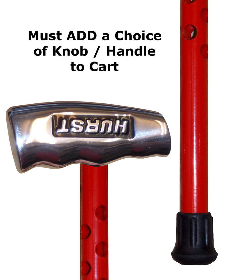 Custom Hot Rod Red 'Ventilator' Aluminum Heavy Duty Cane