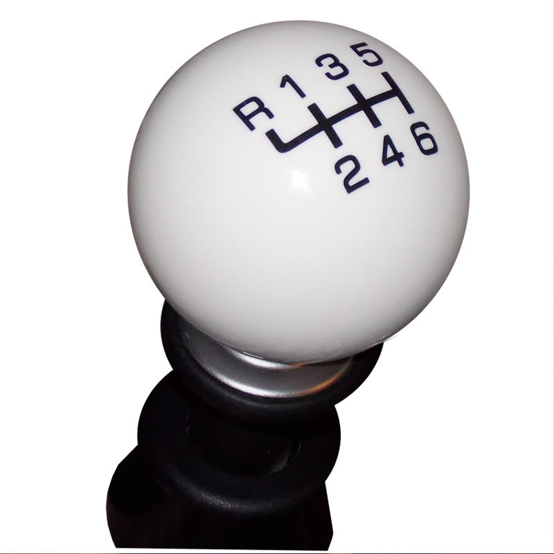 Qualifier White BRZ 6 Speed Pattern Shift Knob – Twisted ShifterZ