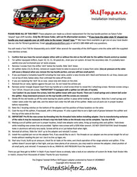 ShifTopperz Eaton Fuller Custom Shifter Adapters – Twisted ShifterZ